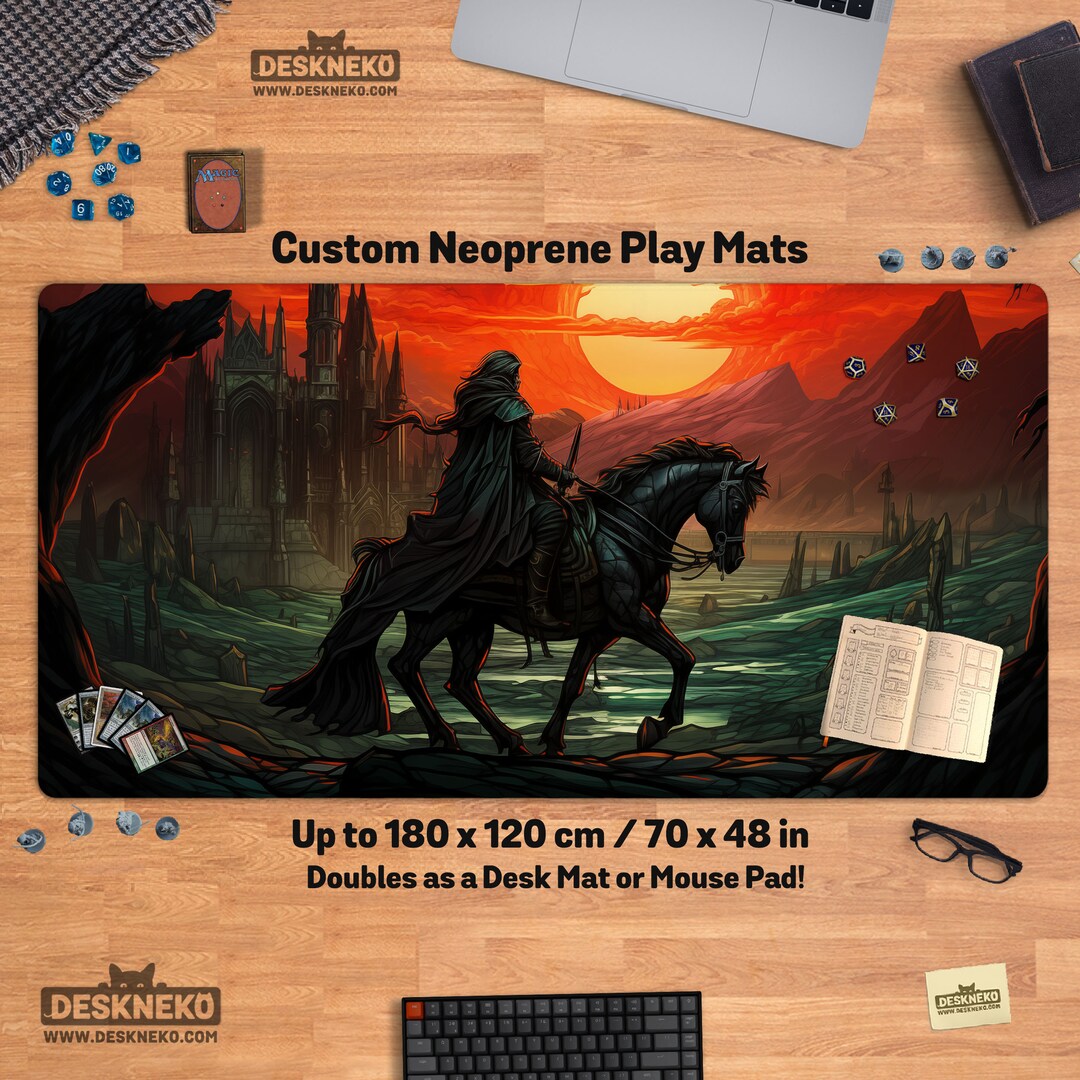 Mtg Playmat/desk Mat, Dark Rider of the Nince, Tcg Card Mtg Play Mat ...