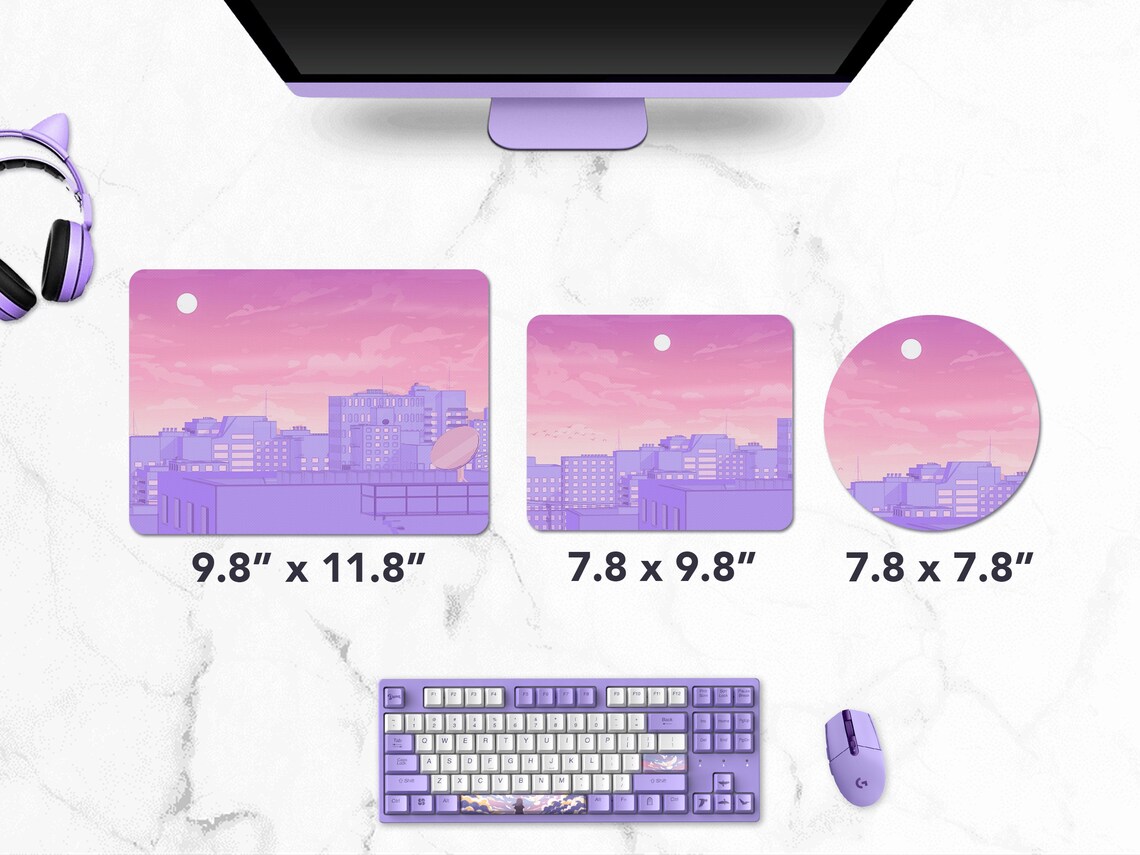 Anime Aesthetic Mousepad Extra Large Gaming Mouse Pad | Etsy