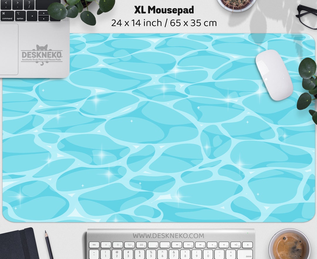 Light Blue Mouse Pad With Wrist Rest, Cute Mousepad Kawai, Soft ...