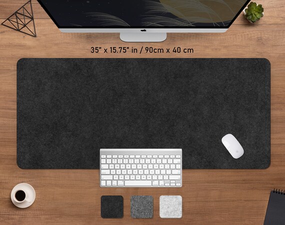 Felt Desk Mat Mousepad Natural Material Wool Texture Non Slip - Etsy