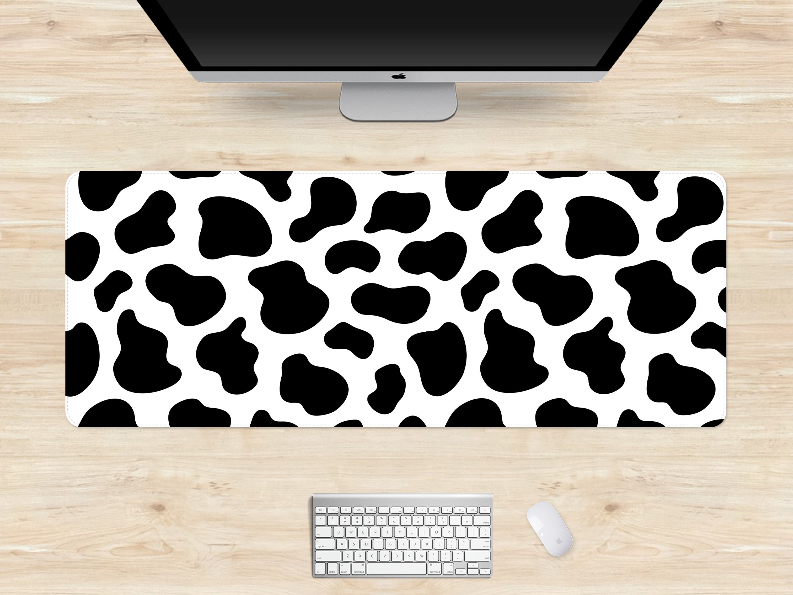 Cow Mousepad Animal Print Milk Desk Mat Cowprint Skin | Etsy