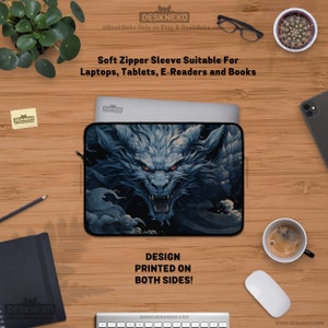 Dragon Laptop Sleeve, Anime Computer Bag for Men, Japanese Art Cover ...