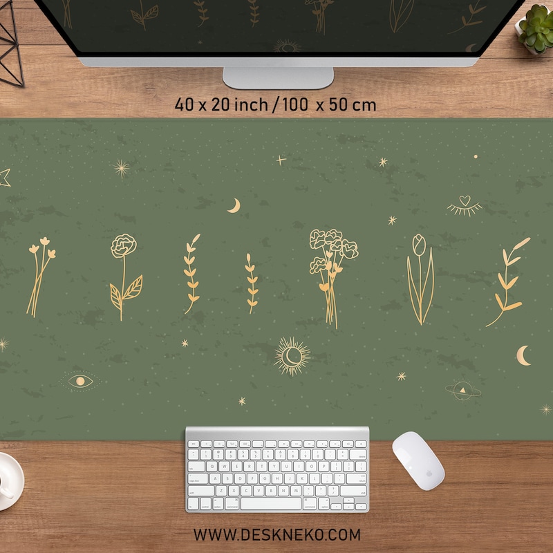 Green Desk Mat - Etsy