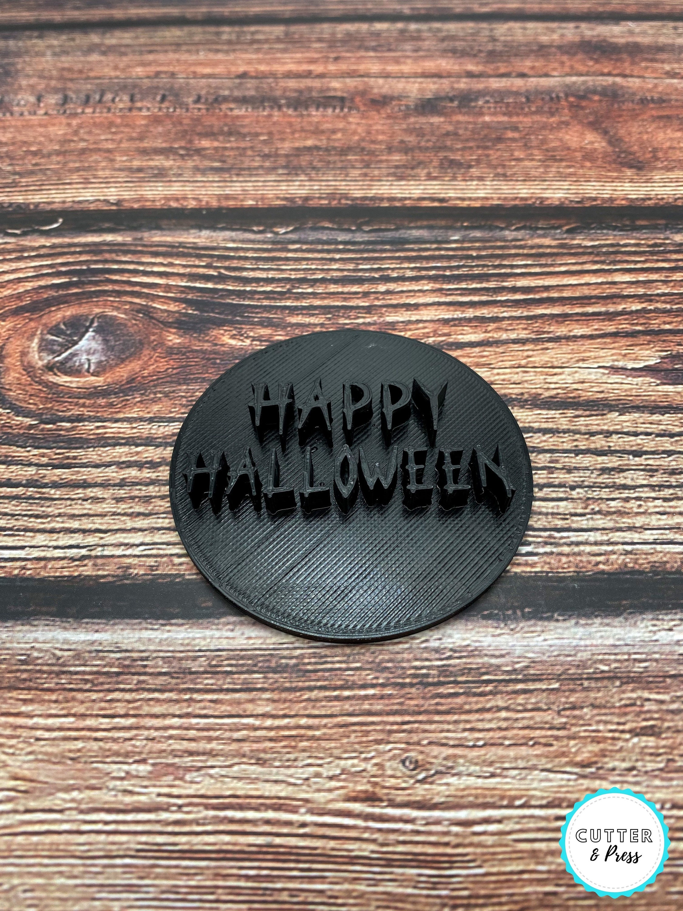 Happy Halloween Halloween Embosser Stamp | Etsy