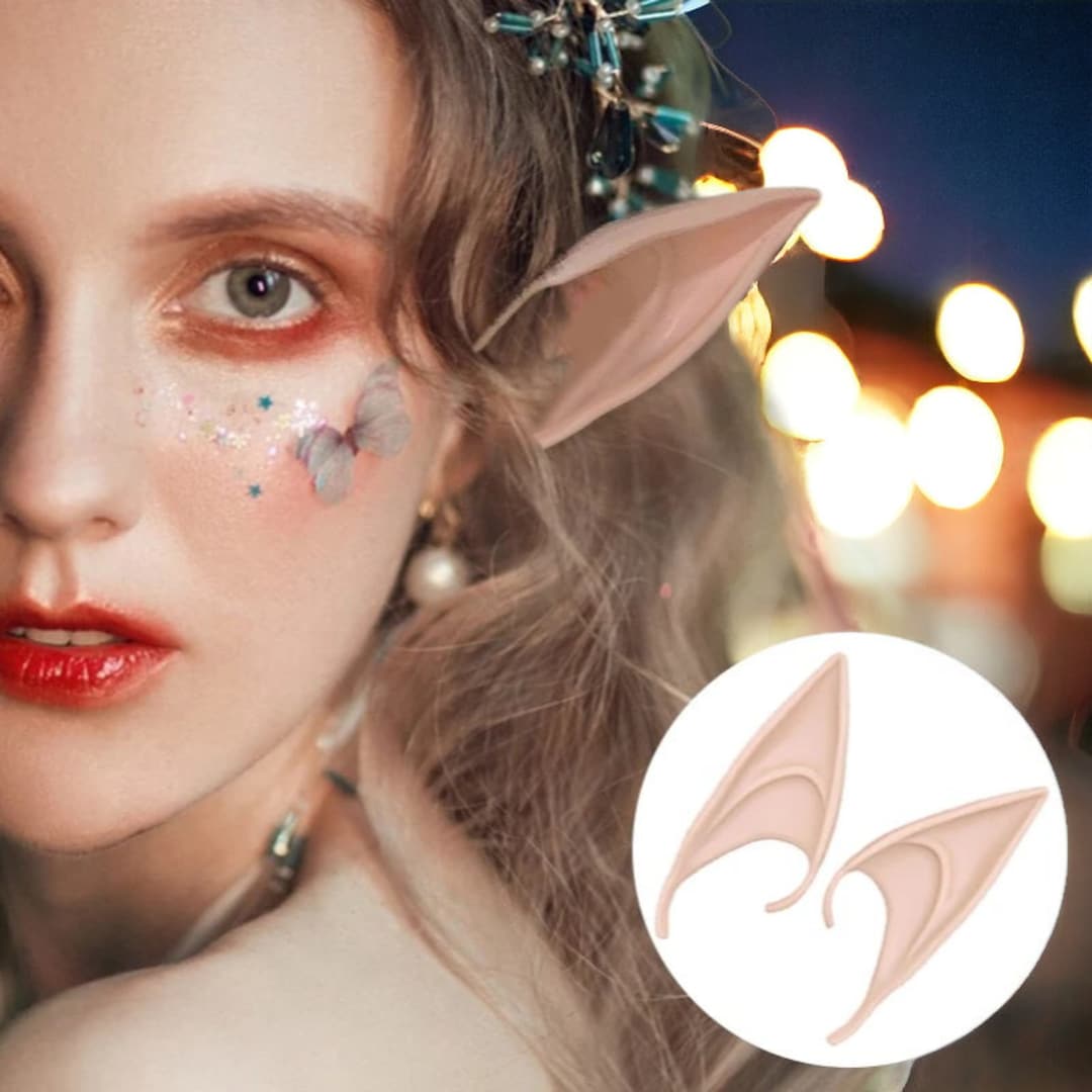 Elf Ears Latex Diy Cosplay Costume Accessory, Halloween Party Hobbit ...