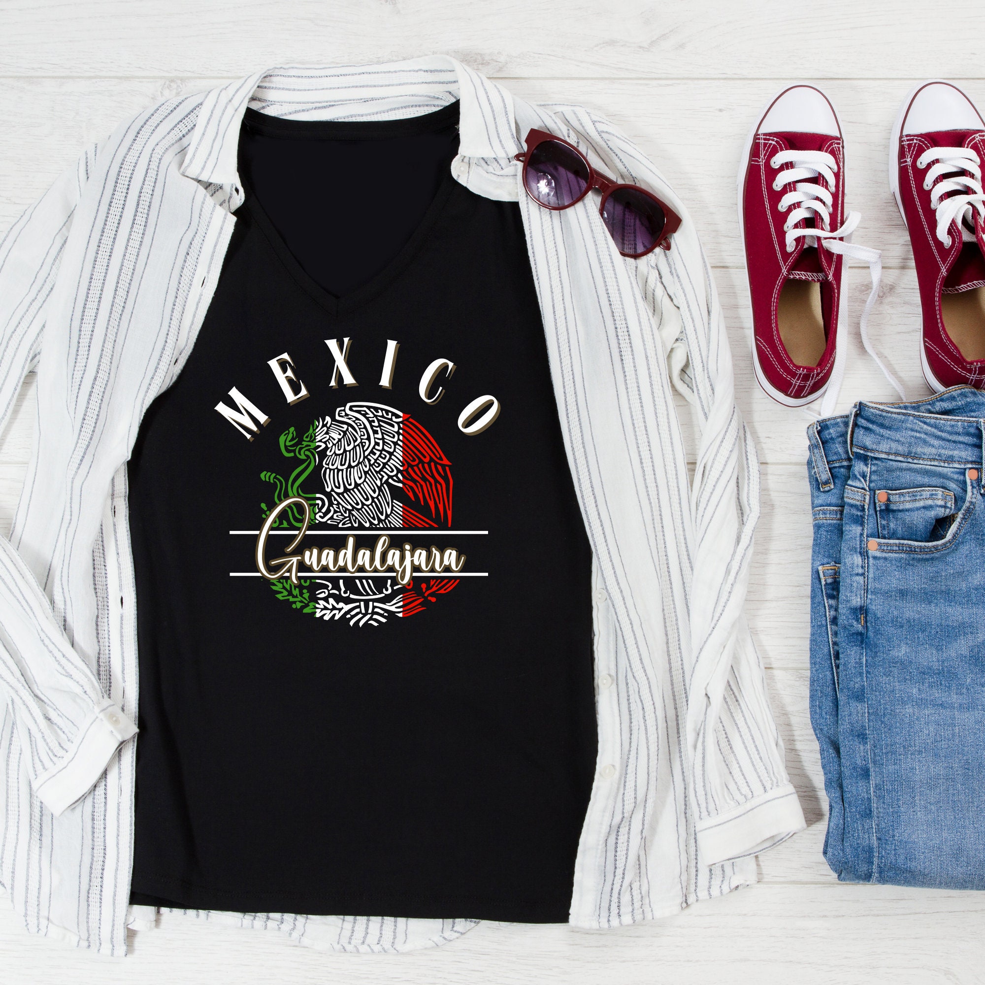 Mexico PNG Mexican Flag Sublimation Design Guadalajara Shirt Design ...