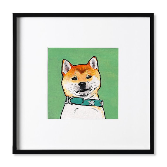 Shiba Inu Art Print | Etsy