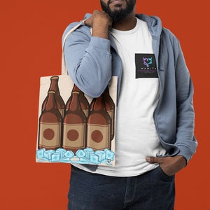 Tote Bag Caguama Design 14x14 Inch Canvas - Etsy