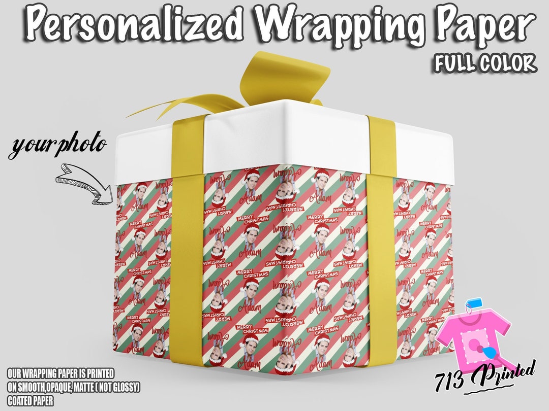 Face Wrapping Paper Christmas Custom Wrapping Paper Face - Etsy