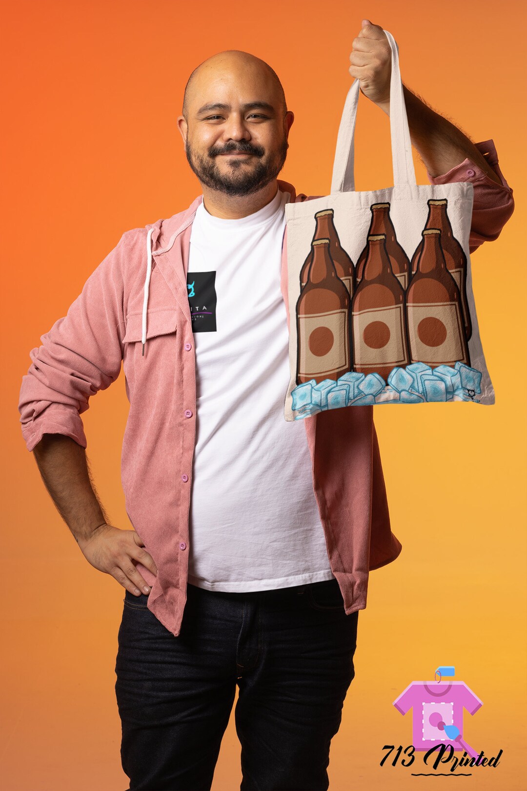 Tote Bag Caguama Design 14x14 Inch Canvas - Etsy