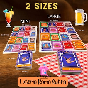 Loteria Kama Sutra, Kama Sutra Bingo 54 Positions Cards Water Proof - Etsy