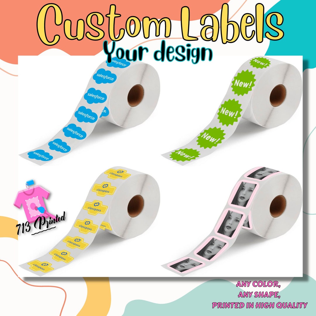 Labels Your Own Design or Pre-made Custom Roll Labels Your Own or ...