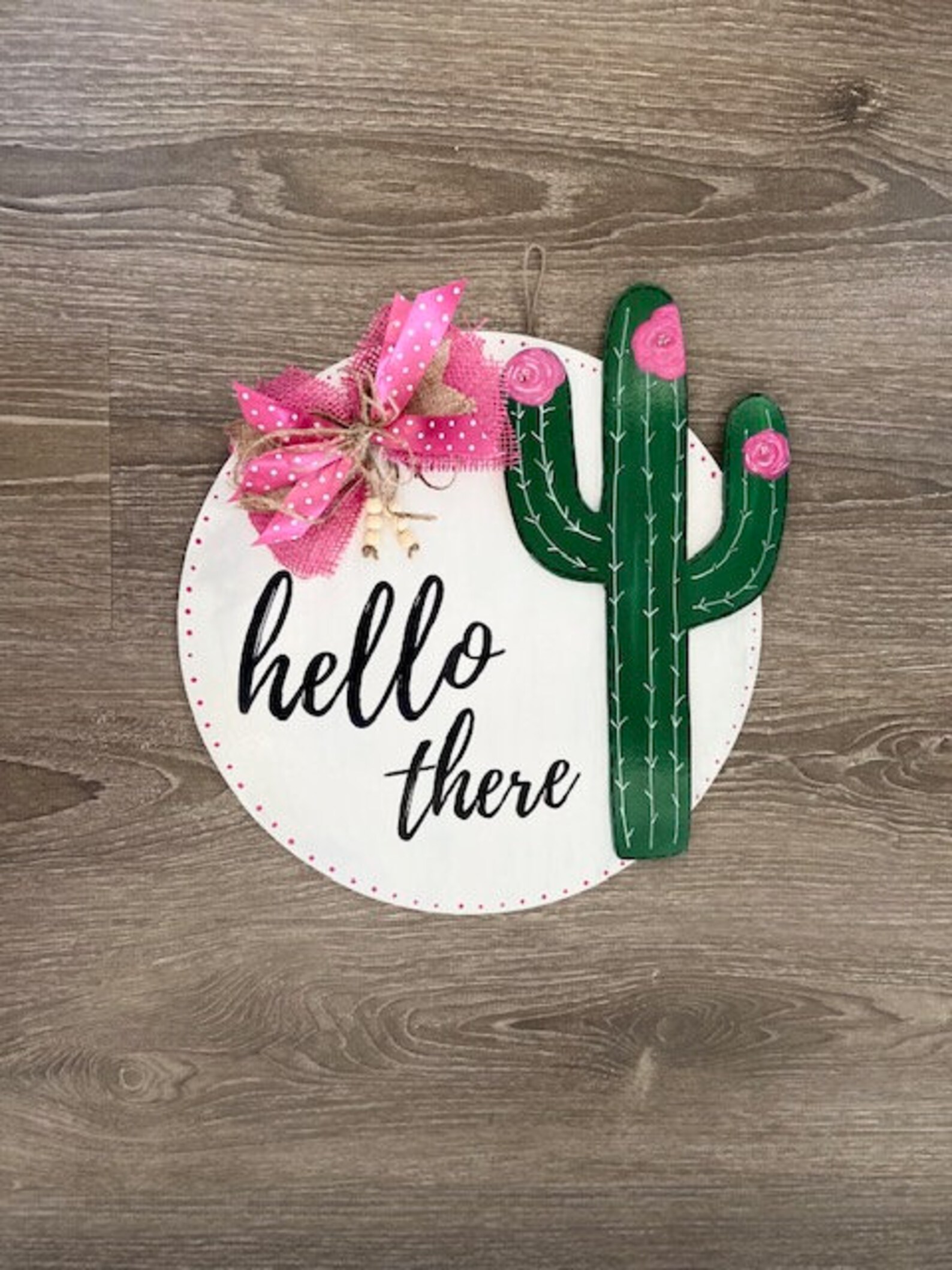 Cactus Door Hanger, Arizona Sign, Desert Sign, Cactus Art, Cactus ...