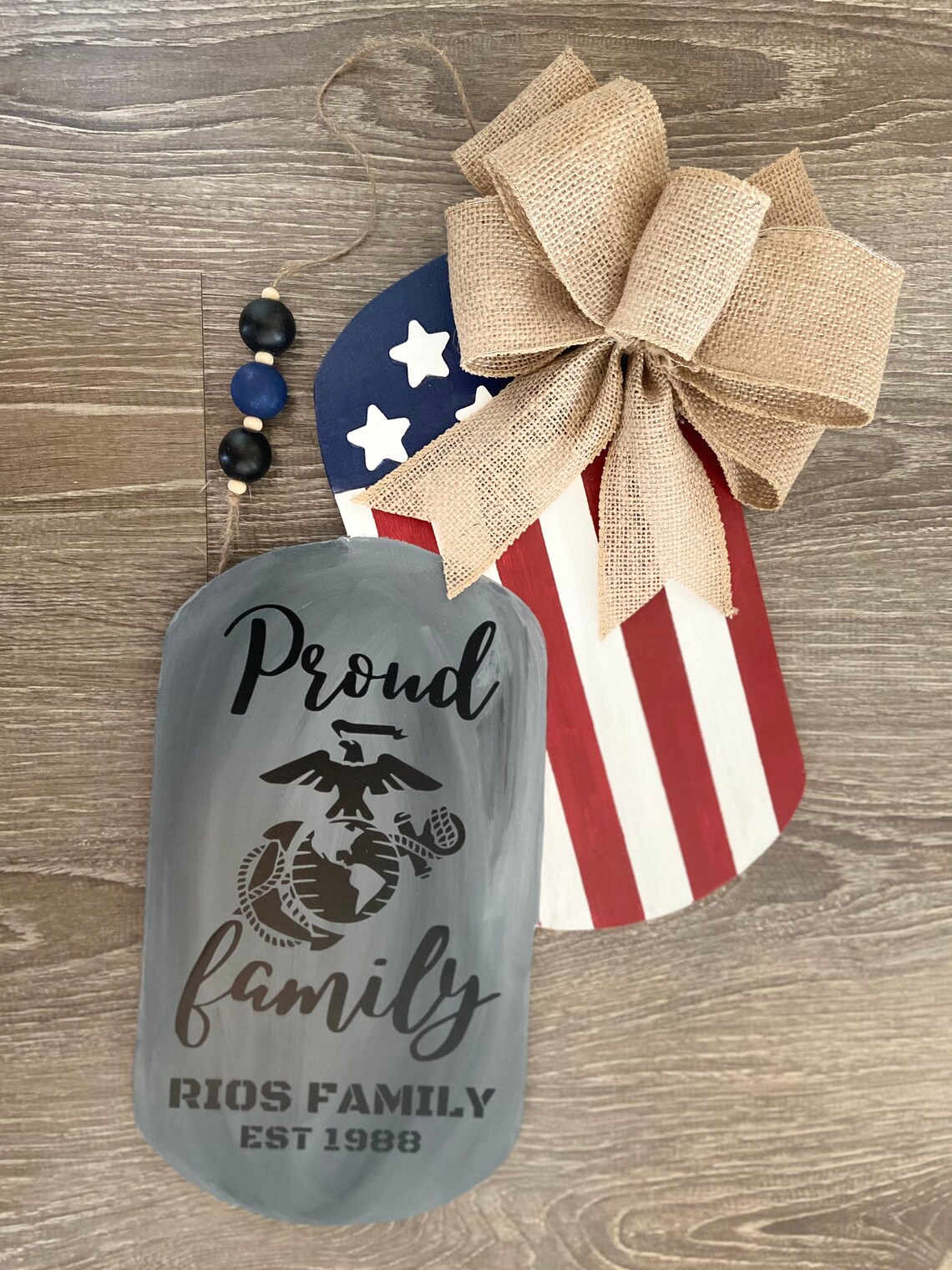 Handcrafted Army Family Door Hanger, Military Sign - Etsy
