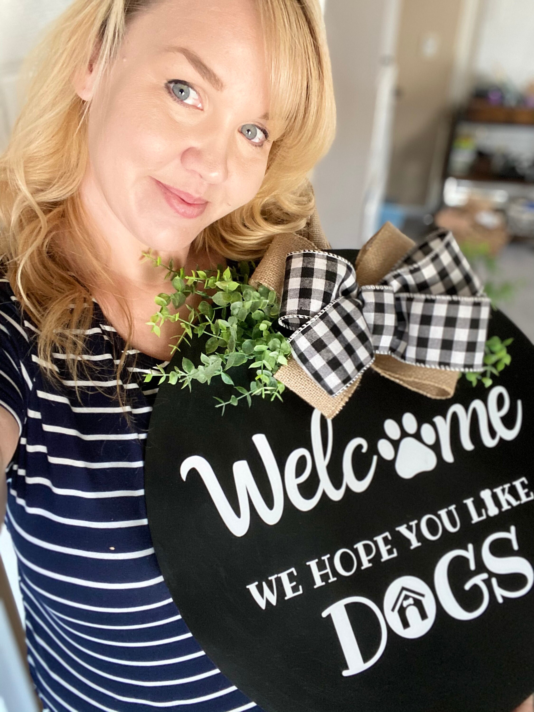 Welcome Dog Sign, We Hope You Like Dogs, Dog Sign, Dog Door Hanger, Dog ...