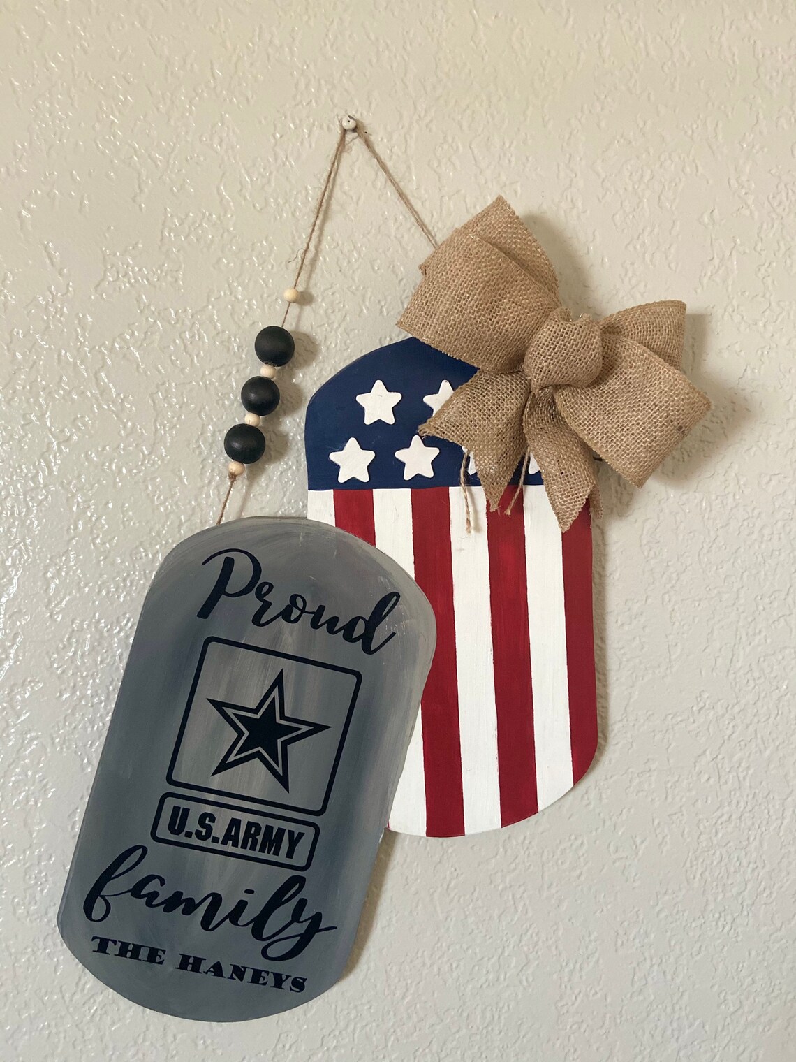 Army Door Hanger, Army Sign, Army Gift, Army Wall, Soldier Mom, Soldier ...
