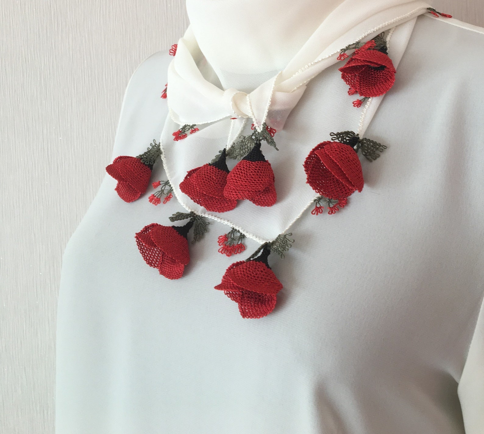 Traditional Turkish Oya/Turkish Oya Lace/Needle Lace Chiffon | Etsy