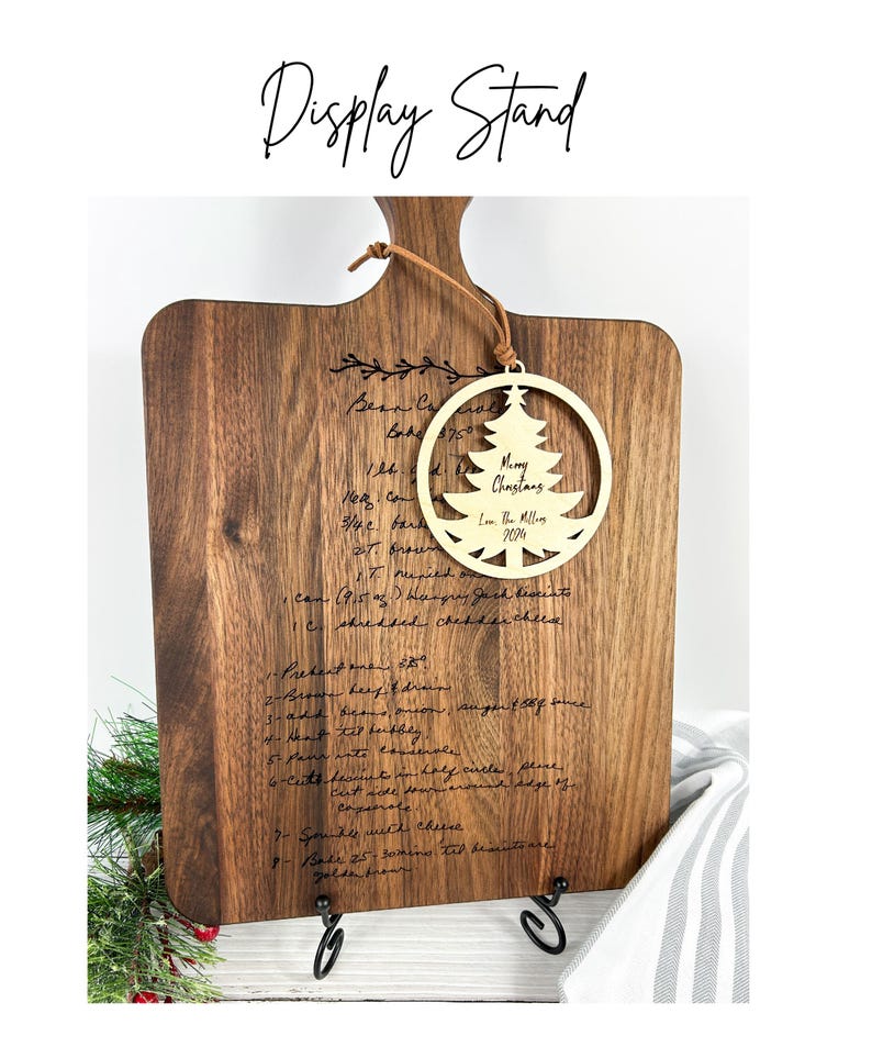 Add-on Items for Engraved Cutting Boards: Display Stand, Premium Gift ...