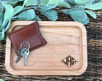 Custom Engraved Wood Tray - Etsy
