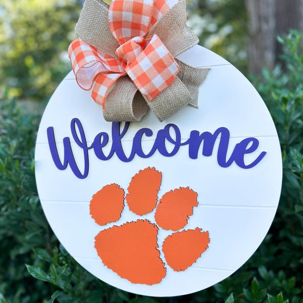 Clemson Sign - Etsy