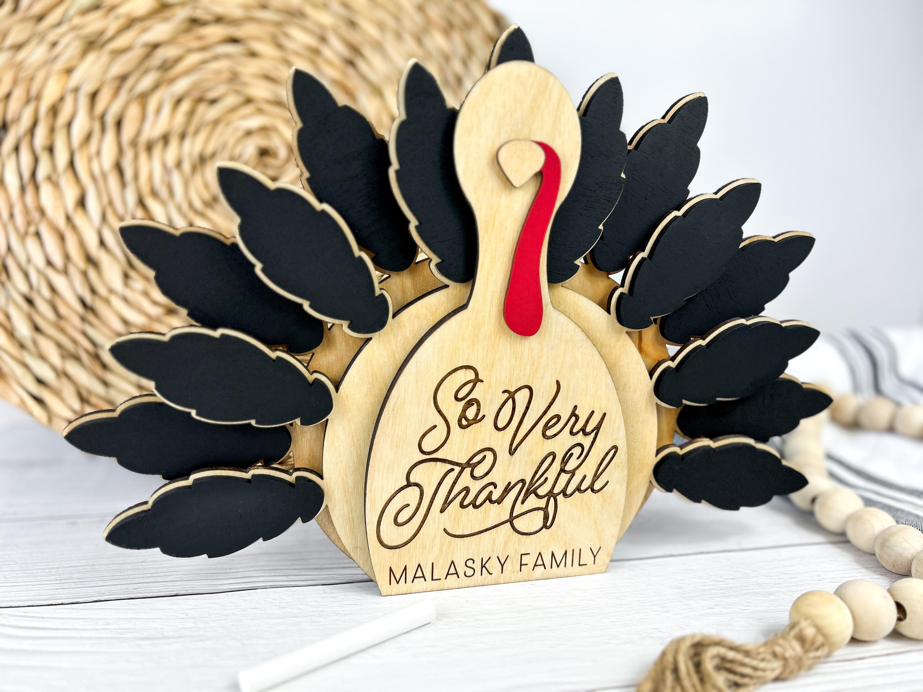 Thanksgiving Activity and Turkey Decor, Personalized Thanksgiving ...