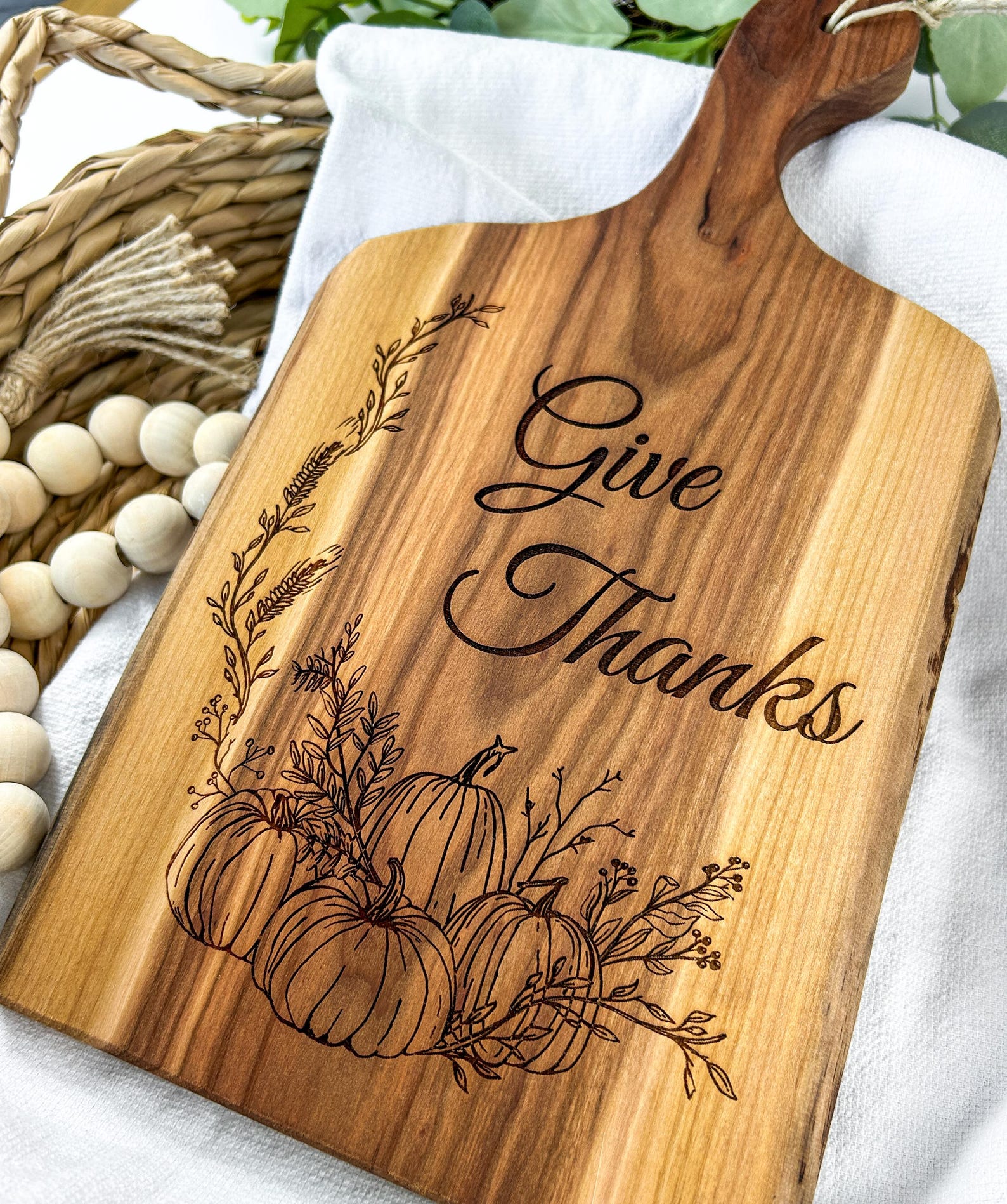Thanksgiving Charcuterie Board, Engraved Cutting Board for Thanksgiving ...