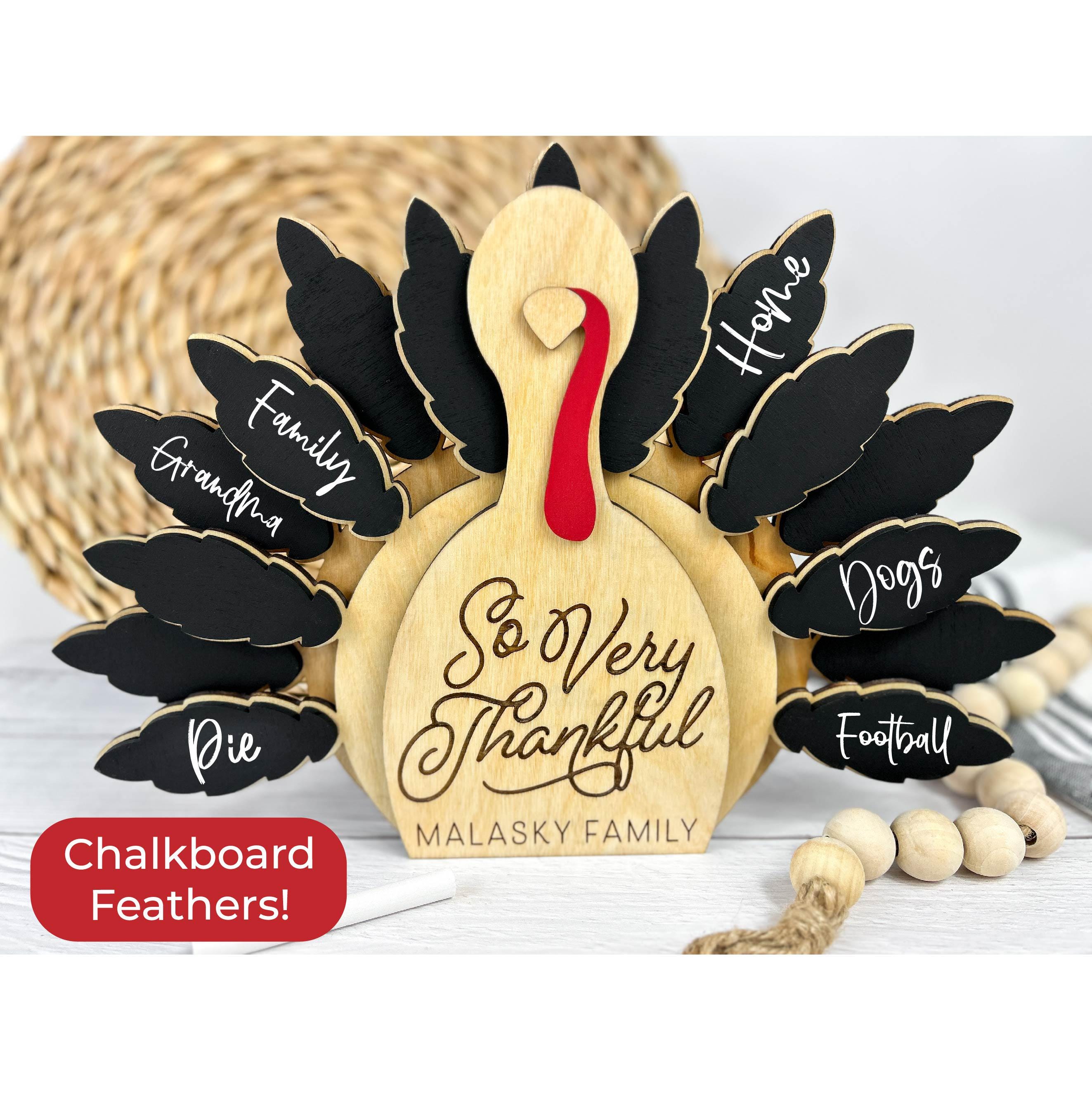 Thanksgiving Activity and Turkey Decor, Personalized Thanksgiving ...