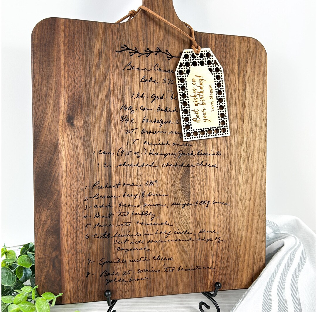 Add-on Items for Engraved Cutting Boards: Display Stand, Premium Gift ...