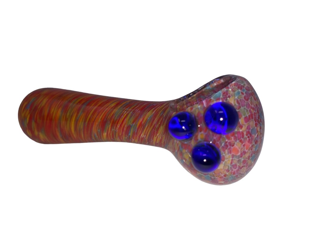 5" Hand Blown Glass Pipe for Smoking, Handblown in India, Freaky Cool ...