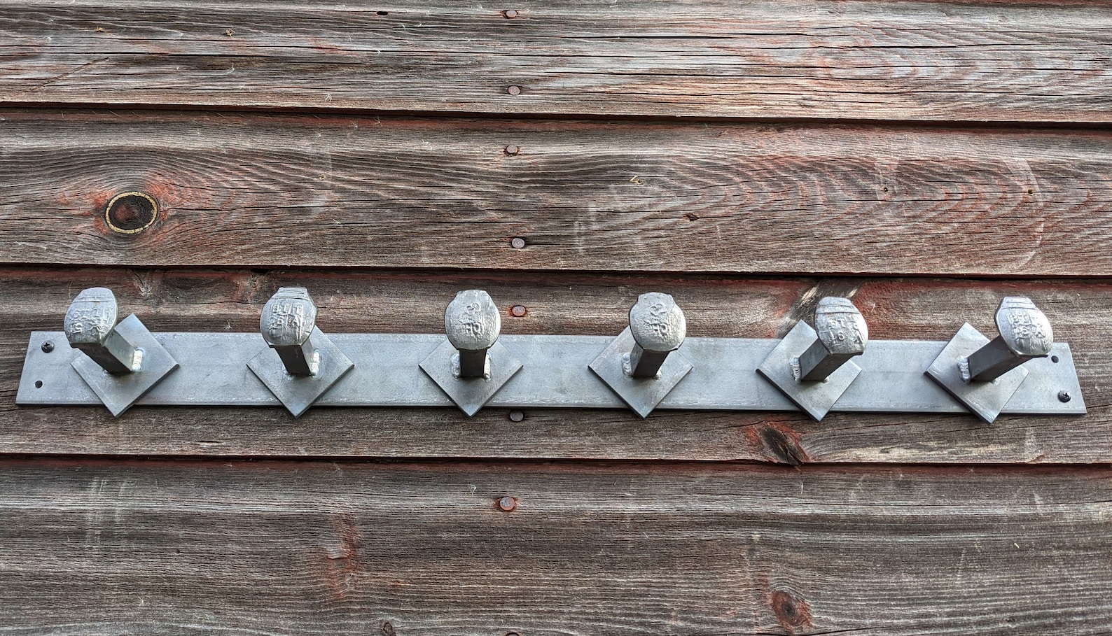 Railroad Spike Coat Rack, Industrial Farmhouse Wall Mount - Etsy