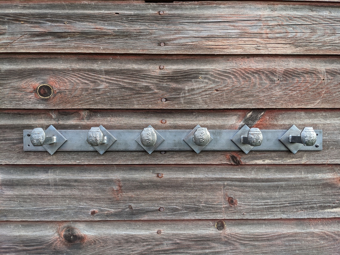 Coat Rack Wall Mount Railroad Spike Coat Rack Industrial - Etsy