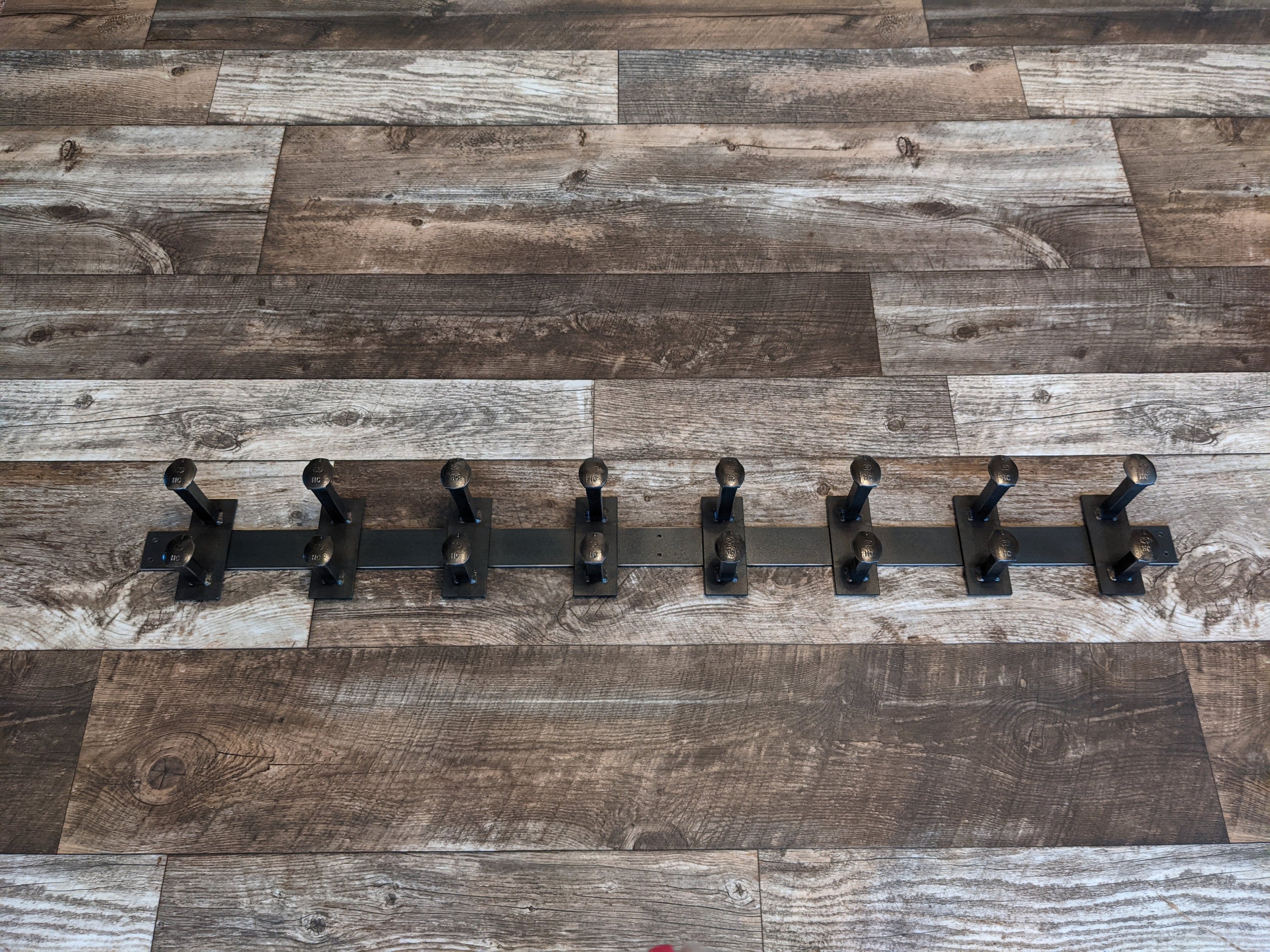 Coat Rack Wall Mount Industrial Farmhouse Decor Double - Etsy