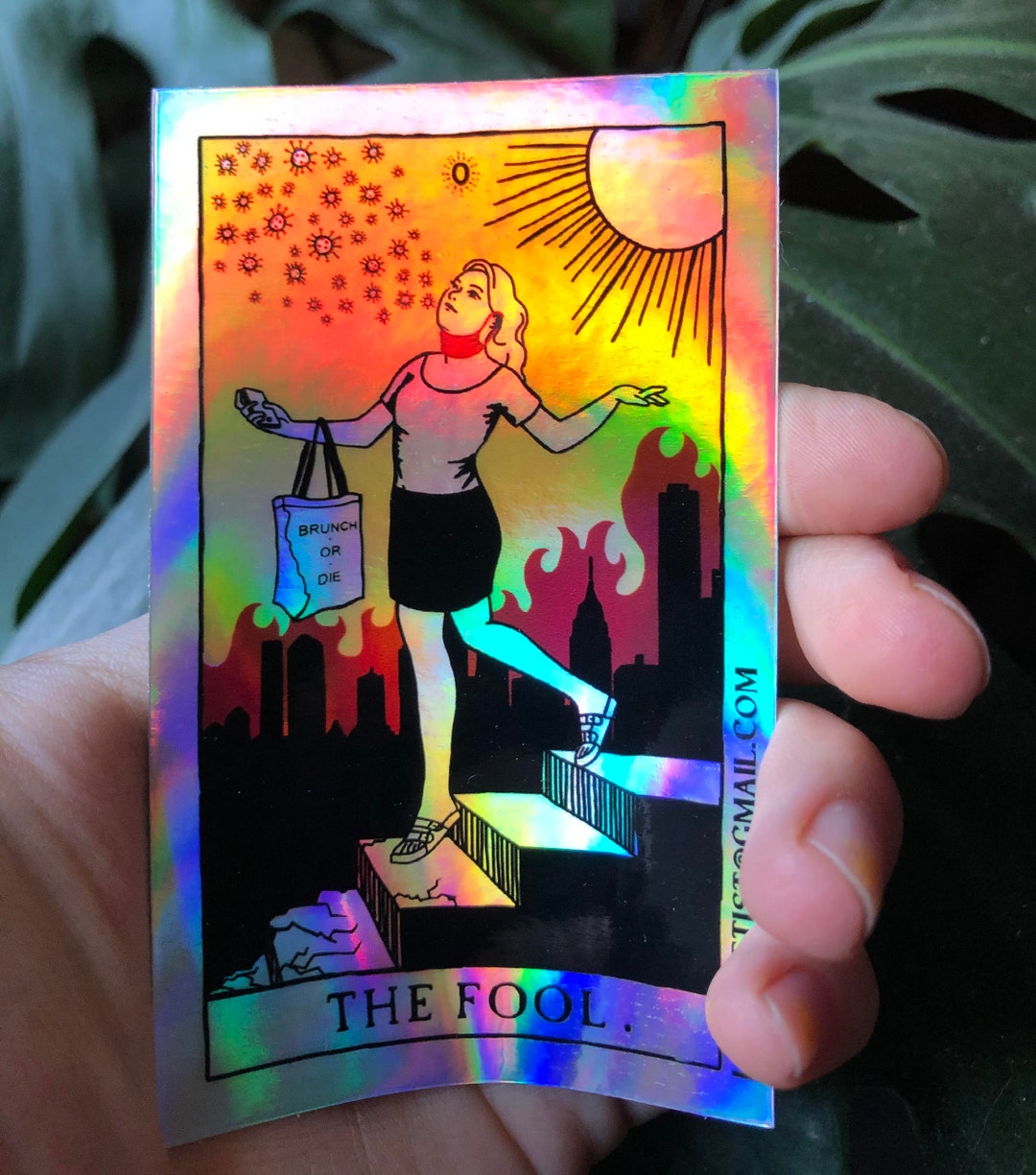 The Fool Tarot Card Sticker - Etsy