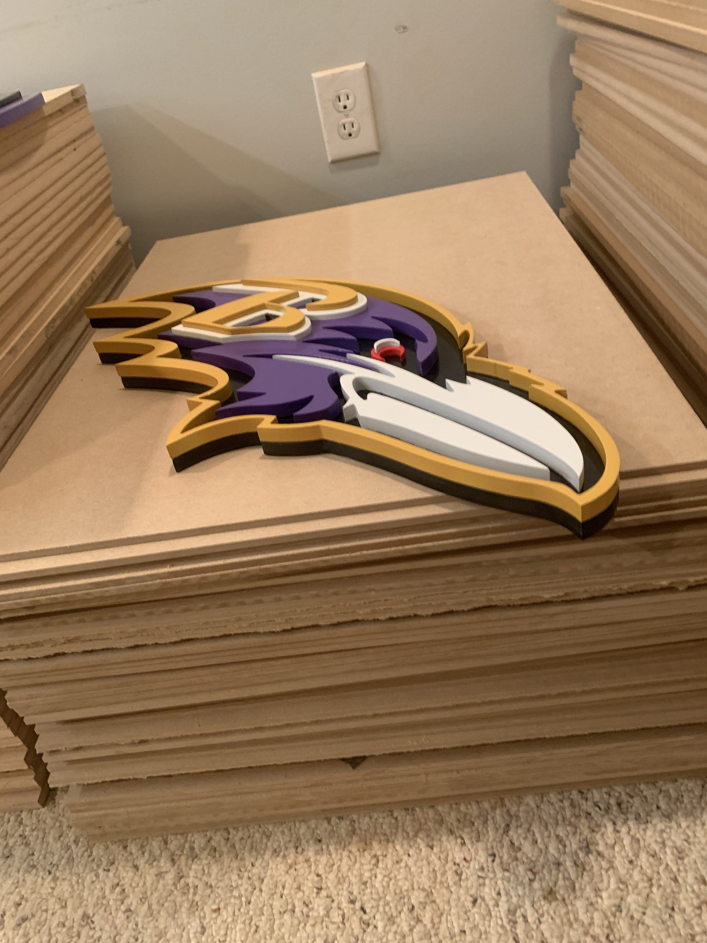 Baltimore Ravens 3D Sign - Etsy