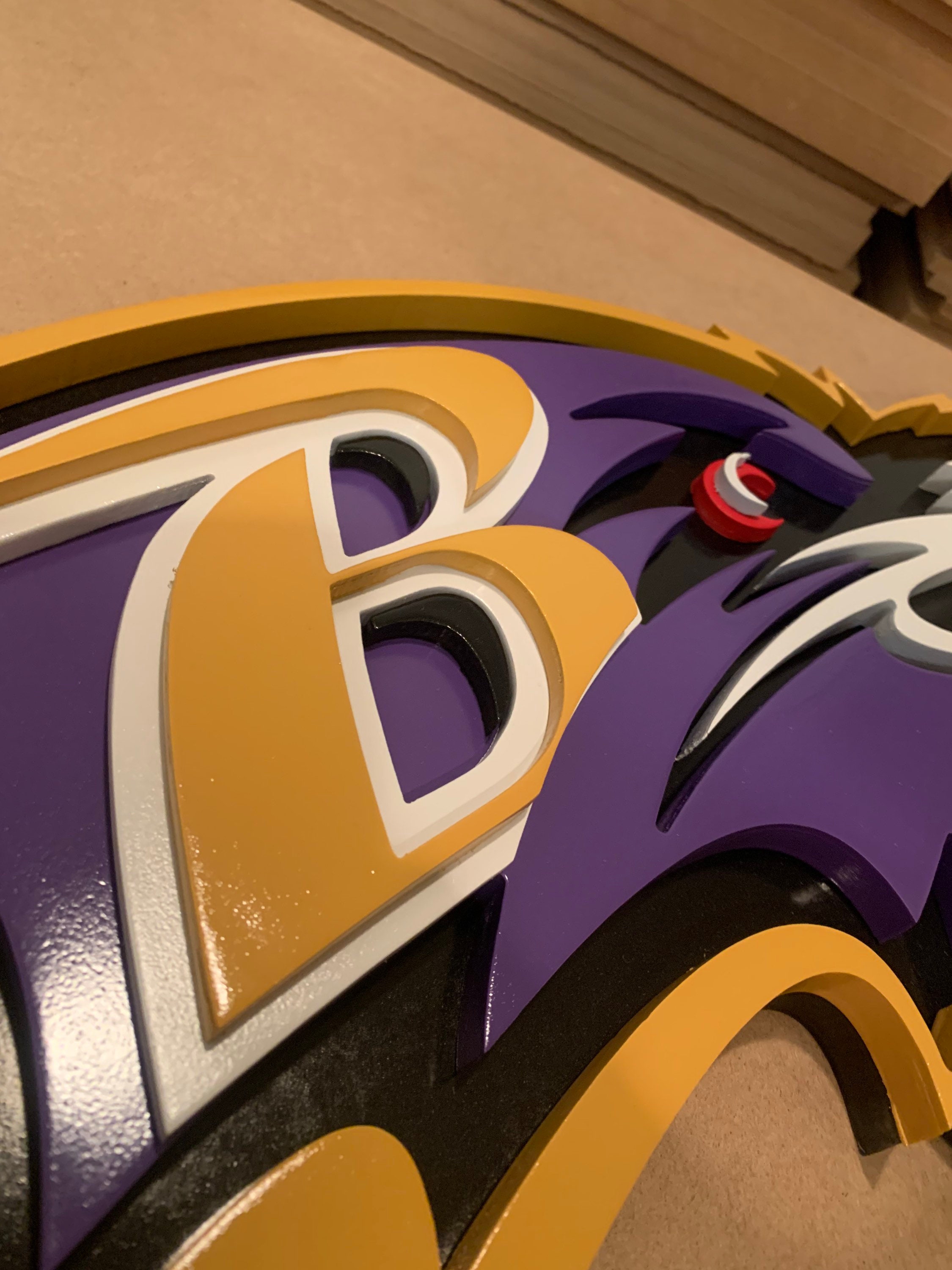 Baltimore Ravens 3D Sign - Etsy