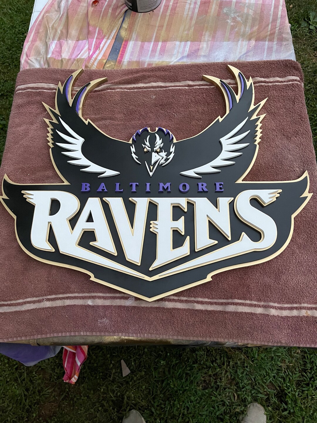 Baltimore Ravens Retro Sign - Etsy