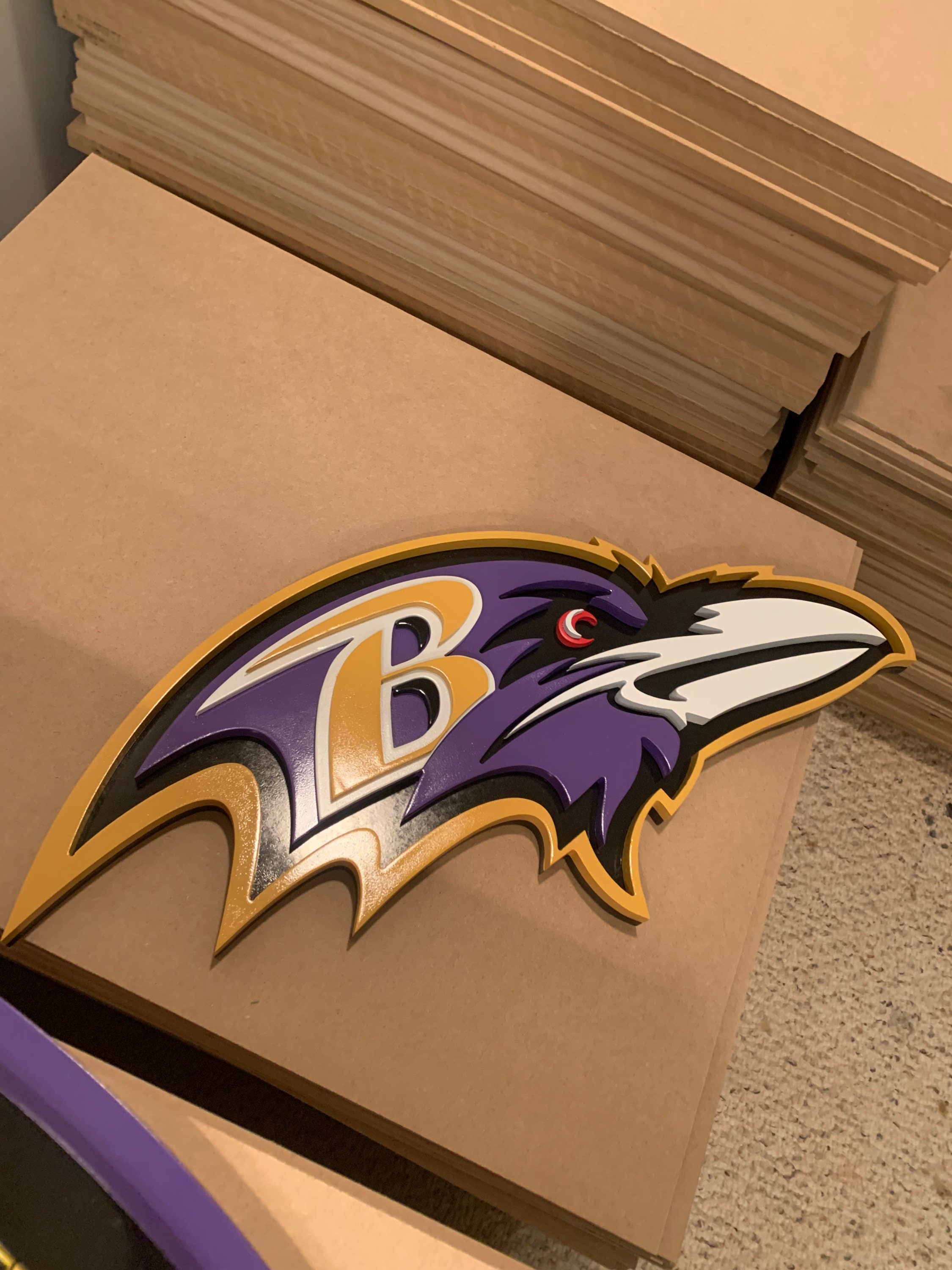 Baltimore Ravens 3D Sign - Etsy