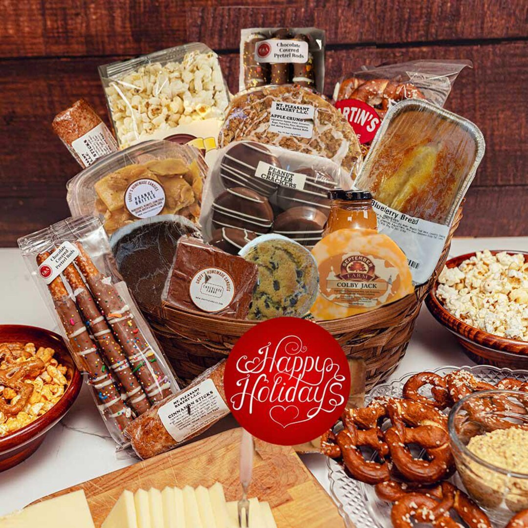 Christmas Gift Basket – Gourmet Amish Food, Pennsylvania Dutch Holiday ...