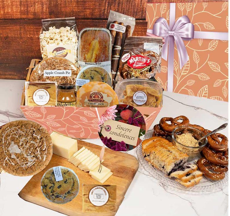 Memorial Gift With Delicious Comfort Foods That Can Be Shared During a ...