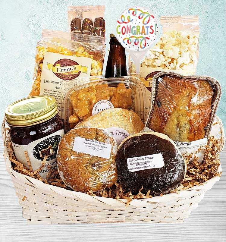 PA Dutch Sympathy Gift Basket for Friends Offers Lancaster PA Jams ...