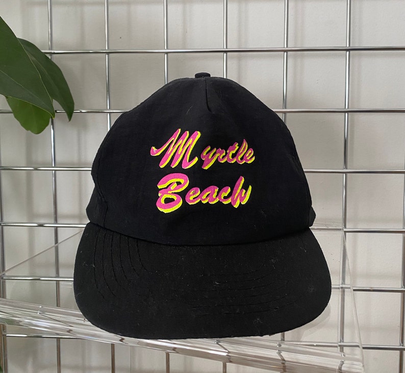 90's Myrtle Beach Nylon Baseball Cap - Etsy