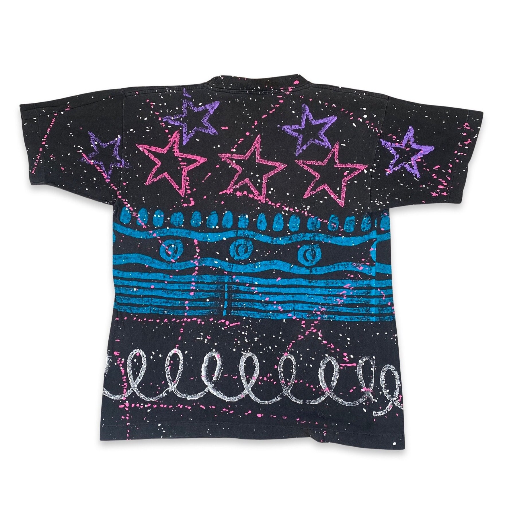 Vintage 80s Paint Splatter Tee - Etsy