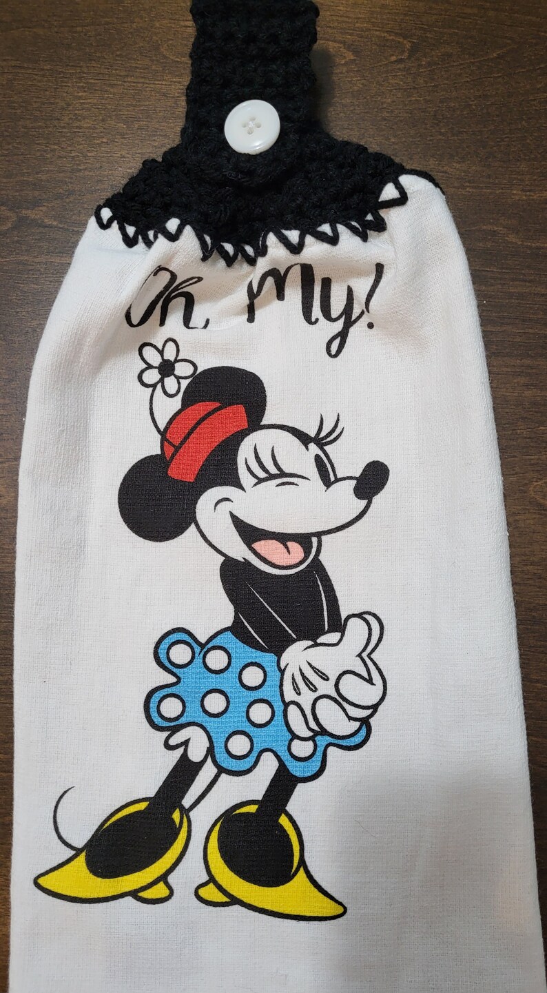 Mickey and Minnie Hanging Kitchen Hand Towels New - Etsy
