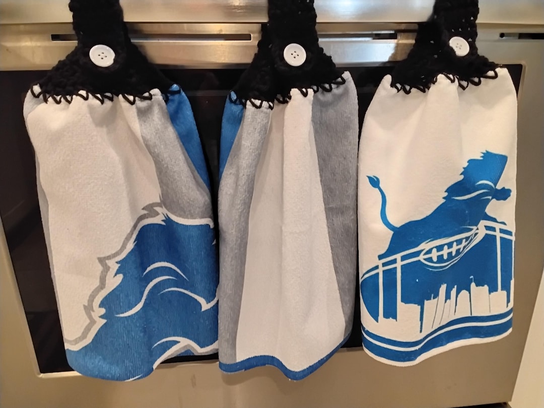 Detroit Lions Hanging Kitchen Hand Towels - Etsy