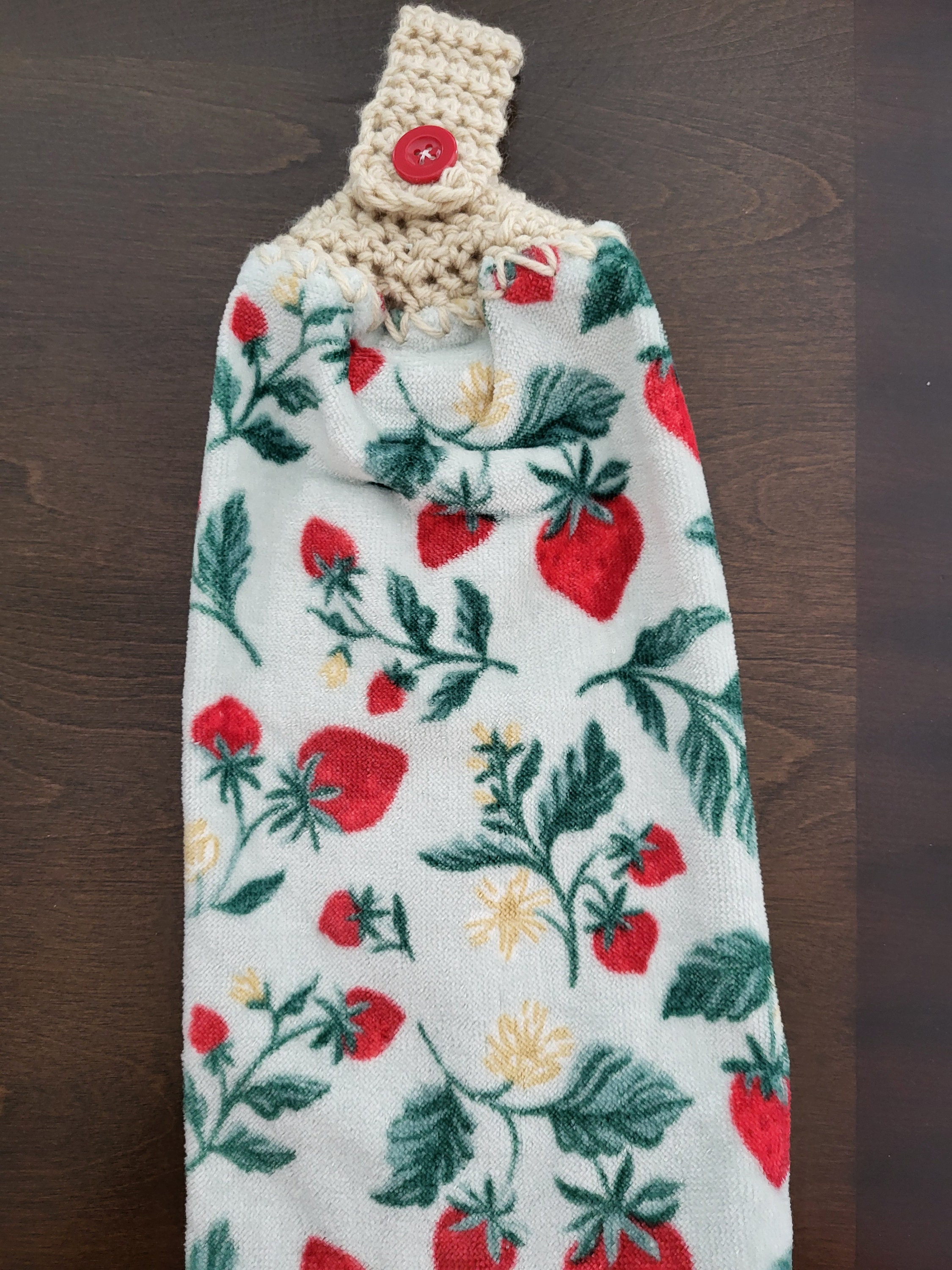 Spring Towels Crochet Top Button Closure - Etsy