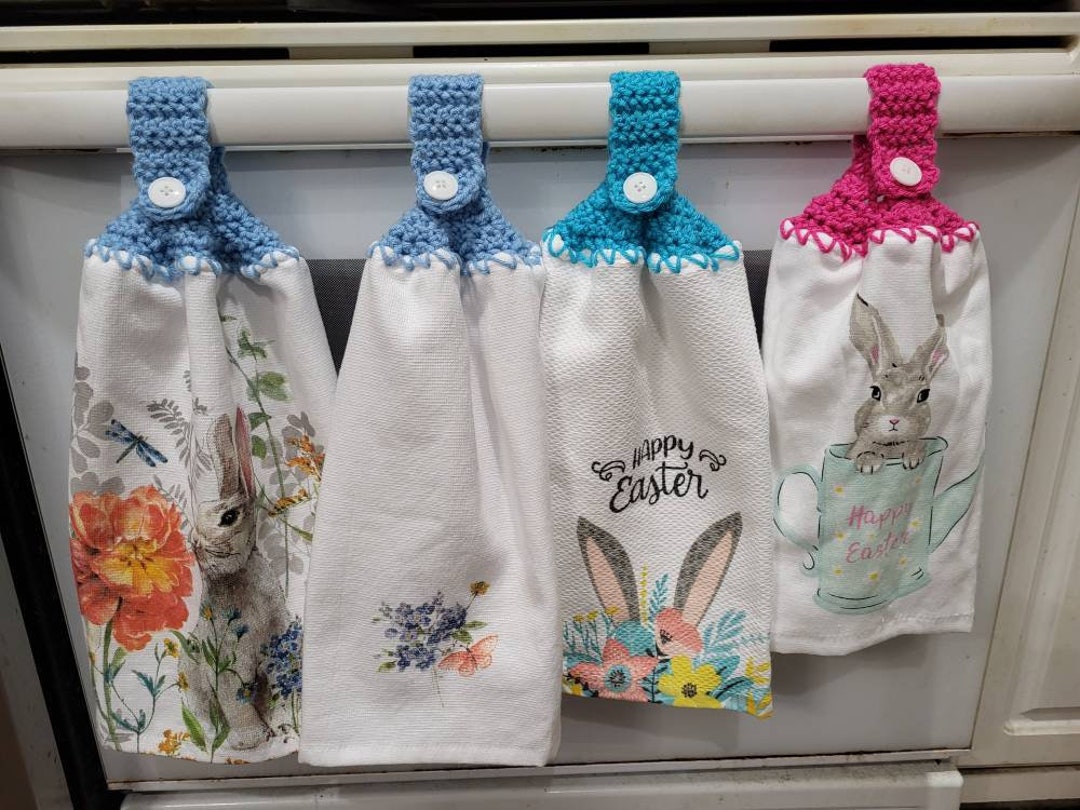 Happy Easter Hanging Kitchen Hand Towels New - Etsy