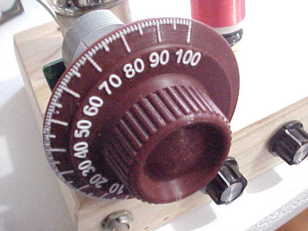 3.25" Radio Dial Knob for Ham Radio Transmitters & Receivers 3D Print ...
