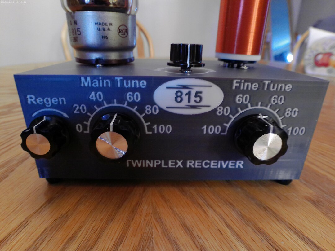 815 Tube Regenerative Receiver AM Broadcast + Shortwave to 16.0 Mhz ...