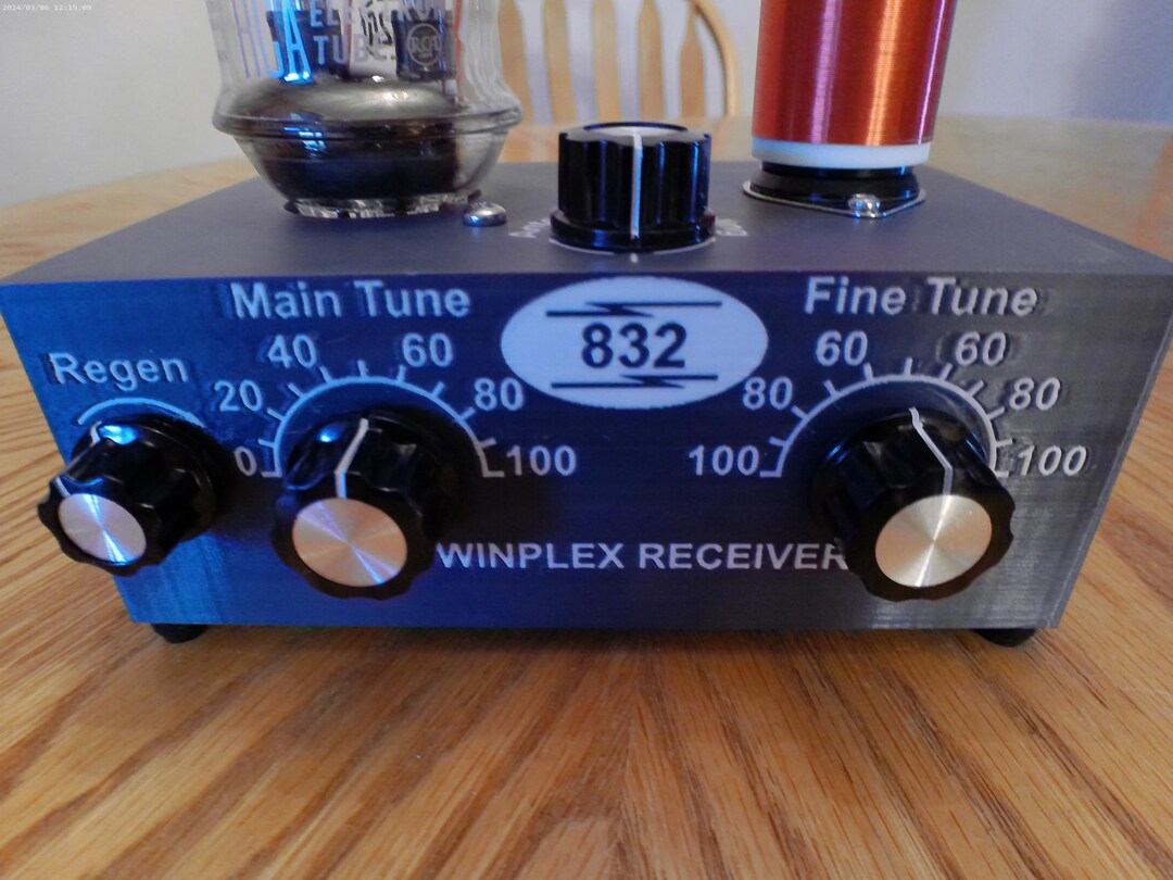 832 Twinplex Regenerative Receiver AM Broadcast + Shortwave to 16.0 Mhz ...