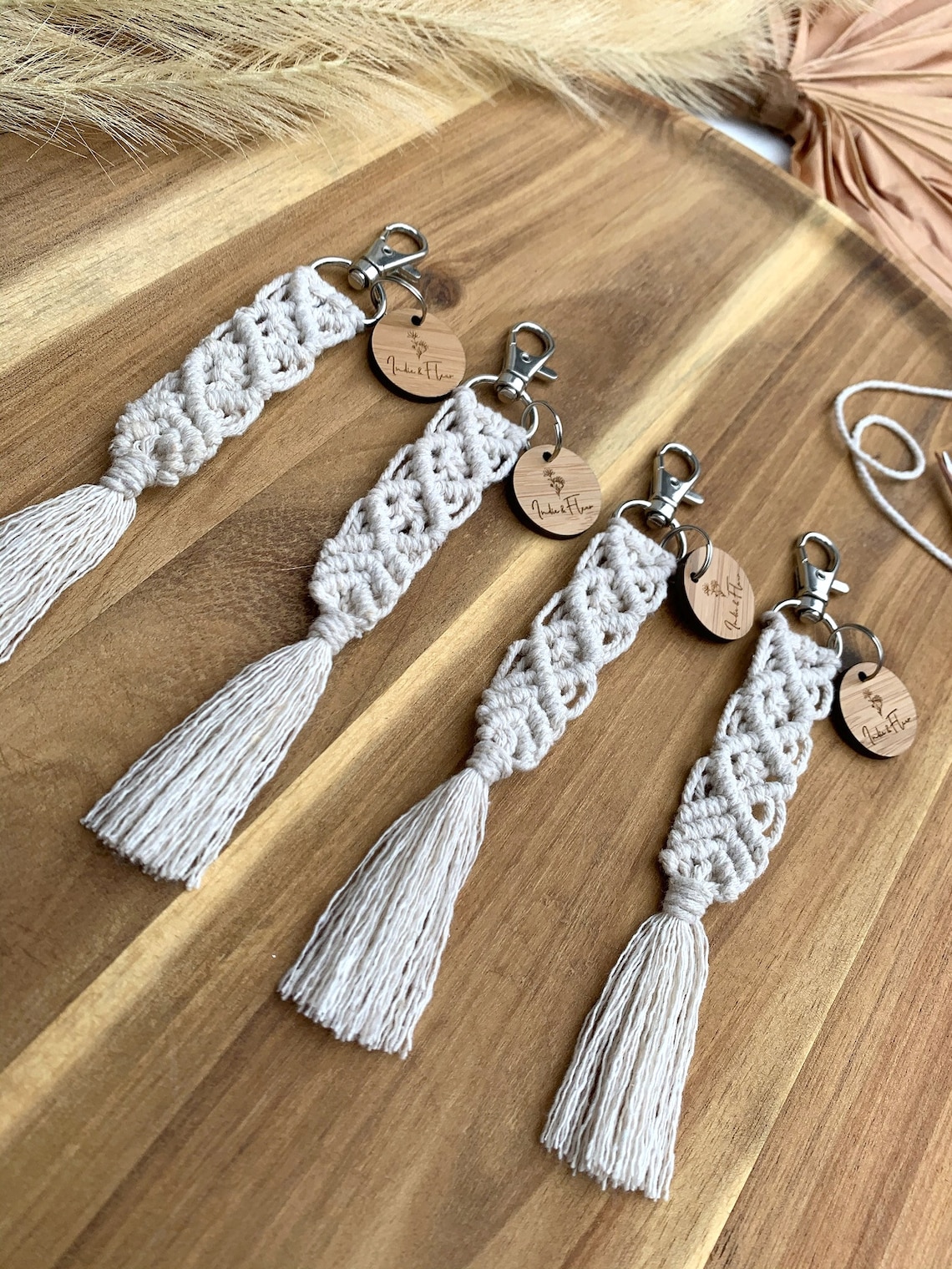 Macrame Key Ring Key Ring T Idea Boho Key Ring Mini Etsy